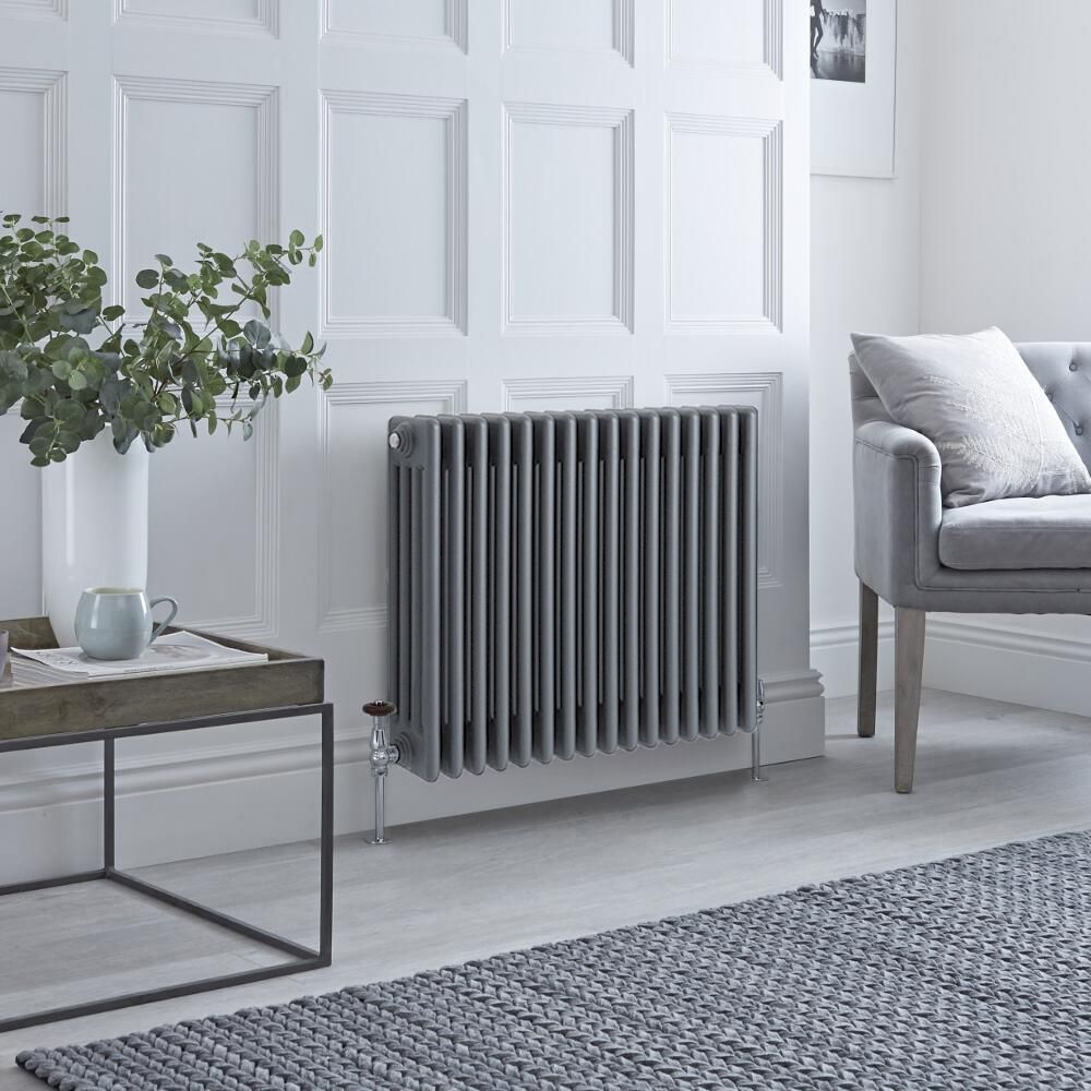 Milano Windsor - Anthracite Horizontal Traditional Column Radiator ...