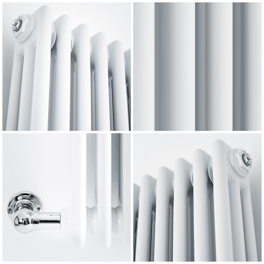 Milano Windsor - Traditional White Horizontal Triple Column Electric ...