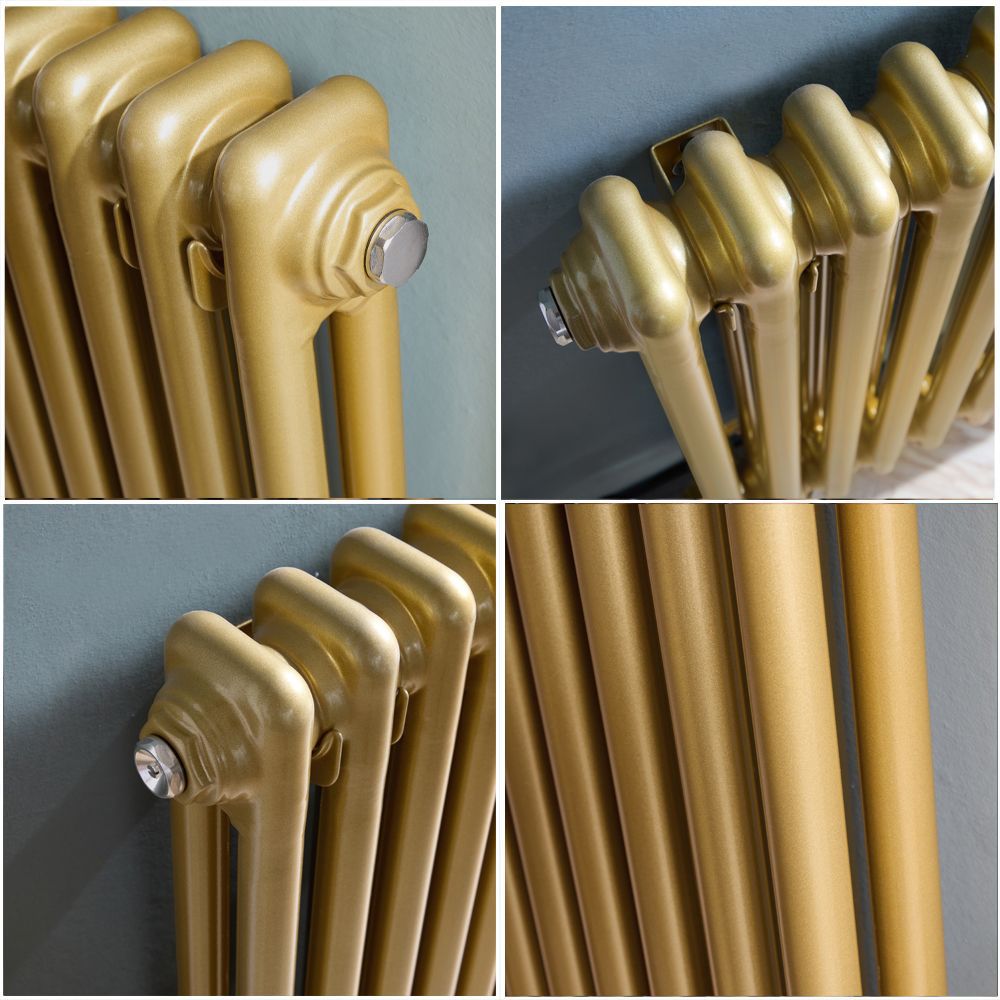 Milano Windsor - Metallic Gold Vertical Traditional Double Column ...