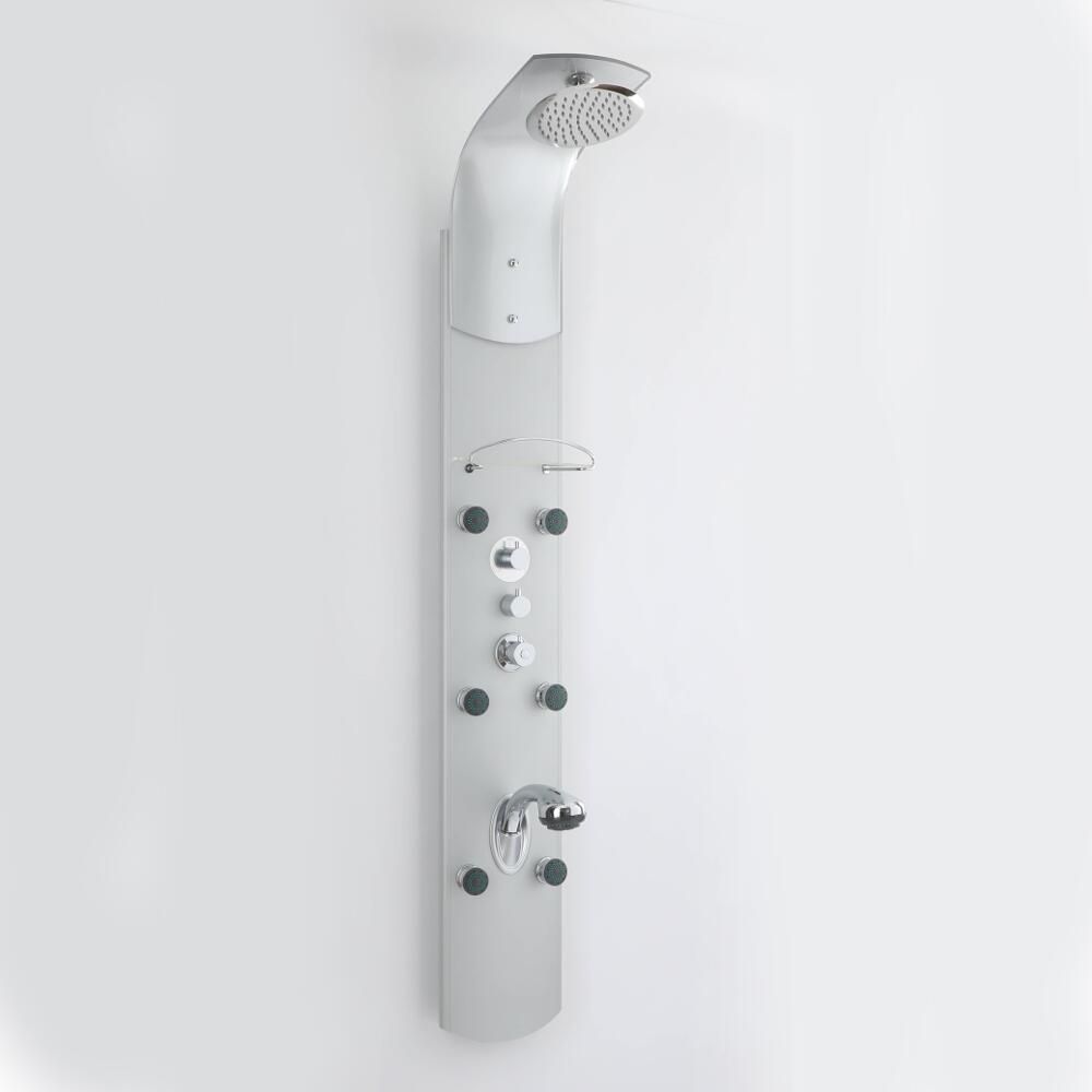 Milano Baya - Modern Exposed Thermostatic Shower Tower Panel with Large ...
