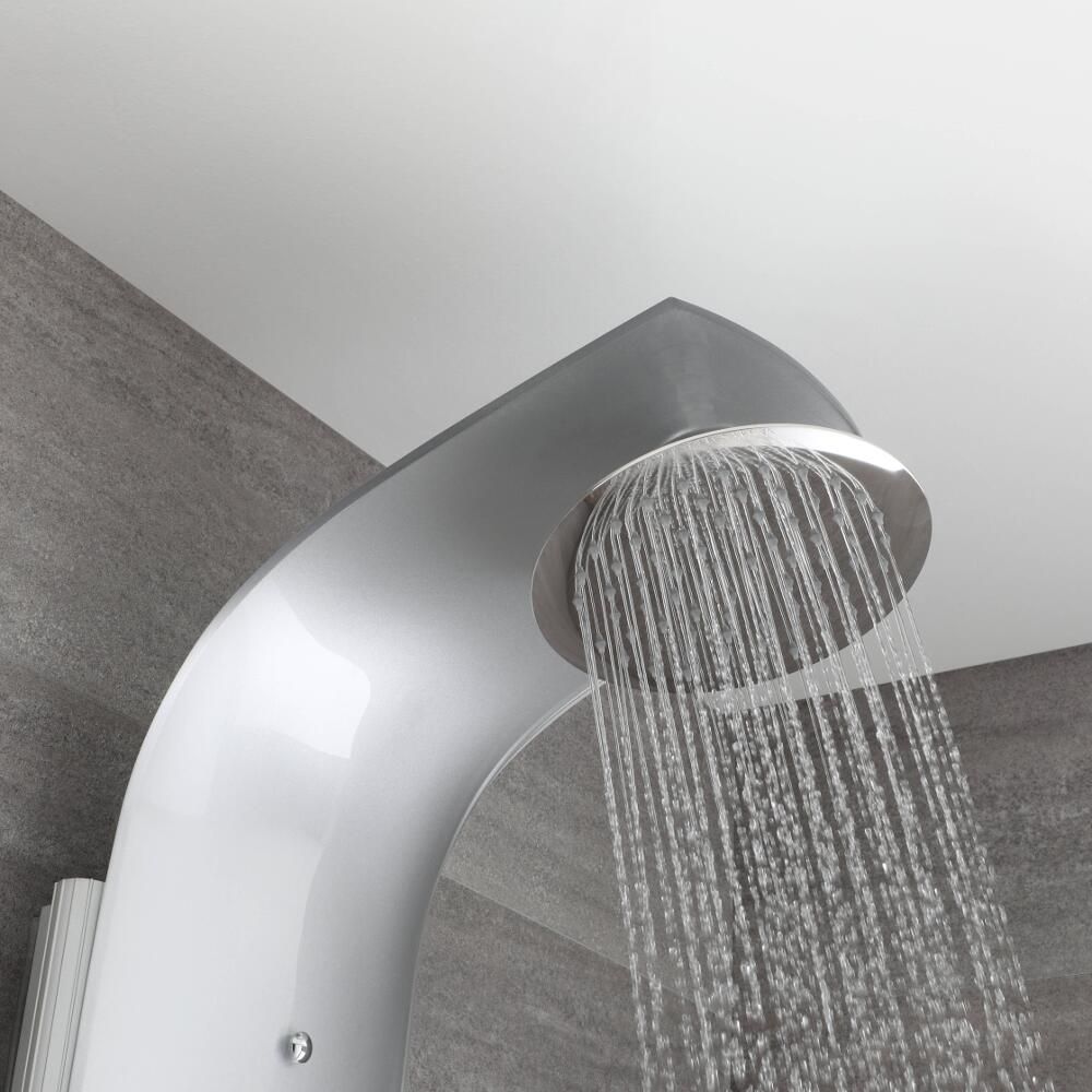 Milano Baya - Modern Exposed Thermostatic Shower Tower Panel with Large ...