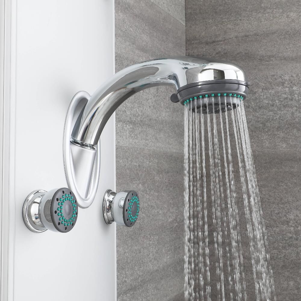 Milano Baya - Modern Exposed Thermostatic Shower Tower Panel with Large ...