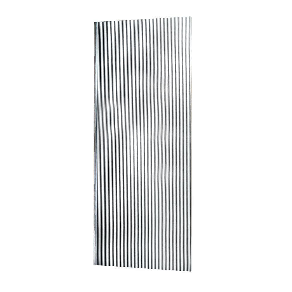 Milano Florence - 1950mm Fluted Glass Wet Room Screen - Chrome - Choice ...