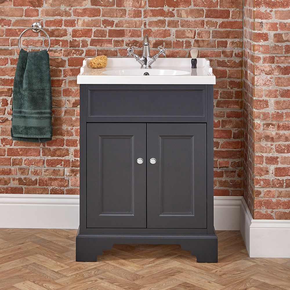 Milano Thornton - Traditional Vanity Unit with Basin - Choice of Finish ...