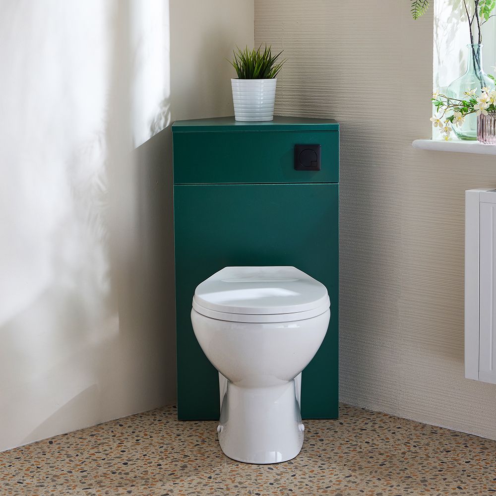 Milano Lurus - Modern Corner WC Unit with Select Back to Wall Toilet ...