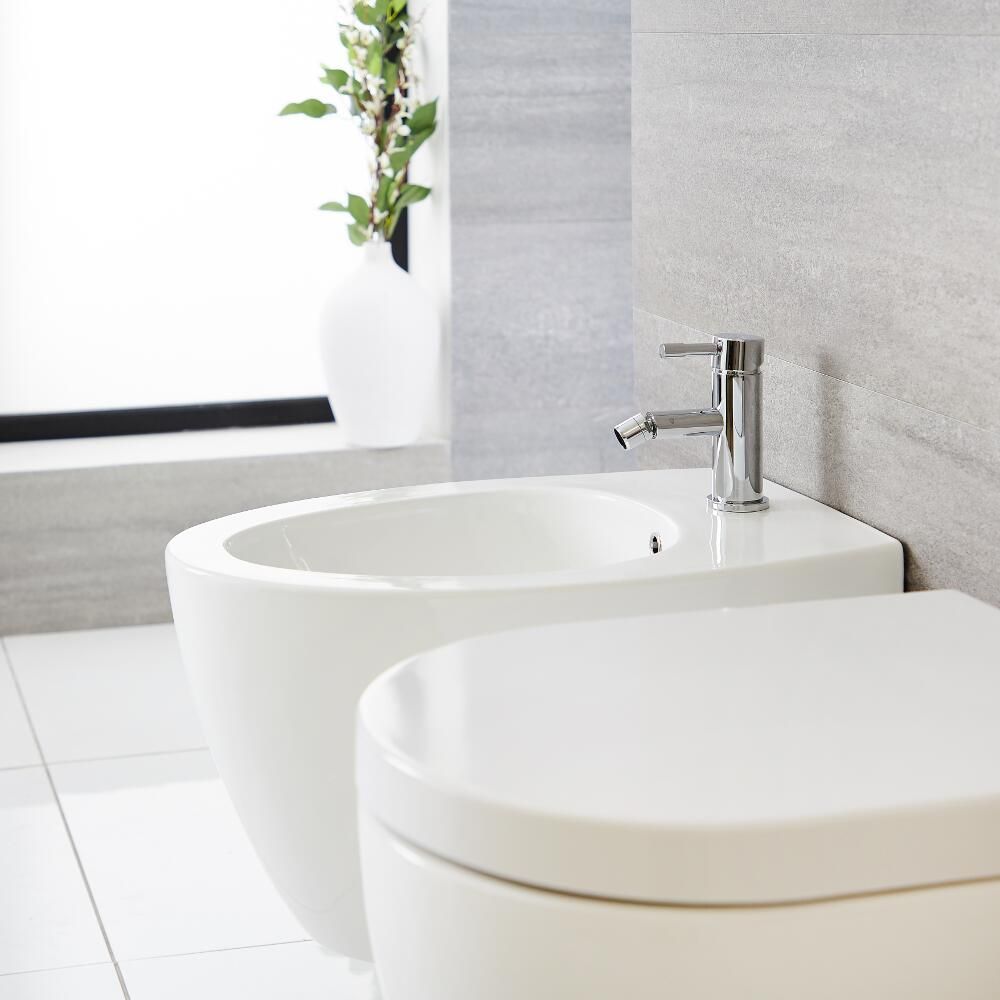 Milano Mirage - Modern Mono Bidet Mixer Tap - Chrome