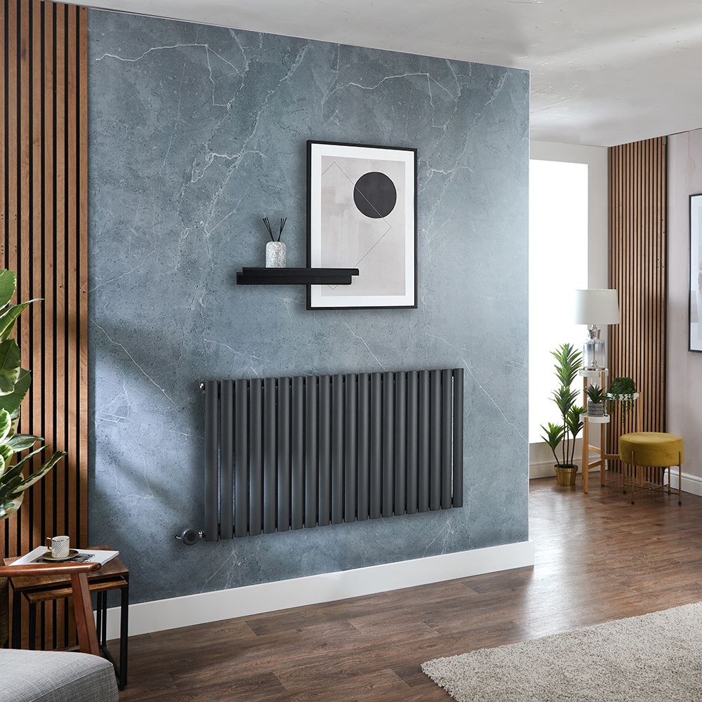 Milano x ECOSO Aruba Electric - Anthracite Horizontal Designer Radiator ...