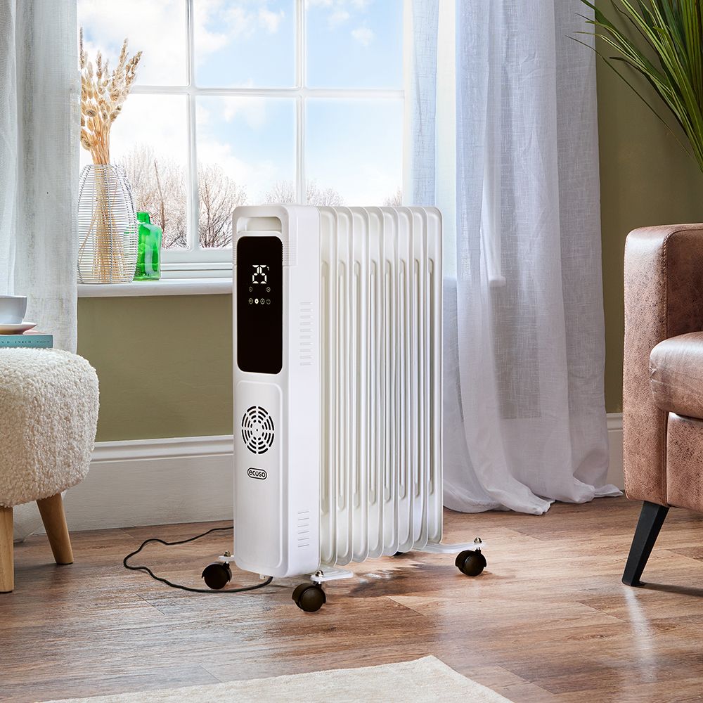 ECOSO Ellis - Modern Electric Portable Oil Filled Radiator with Turbo ...