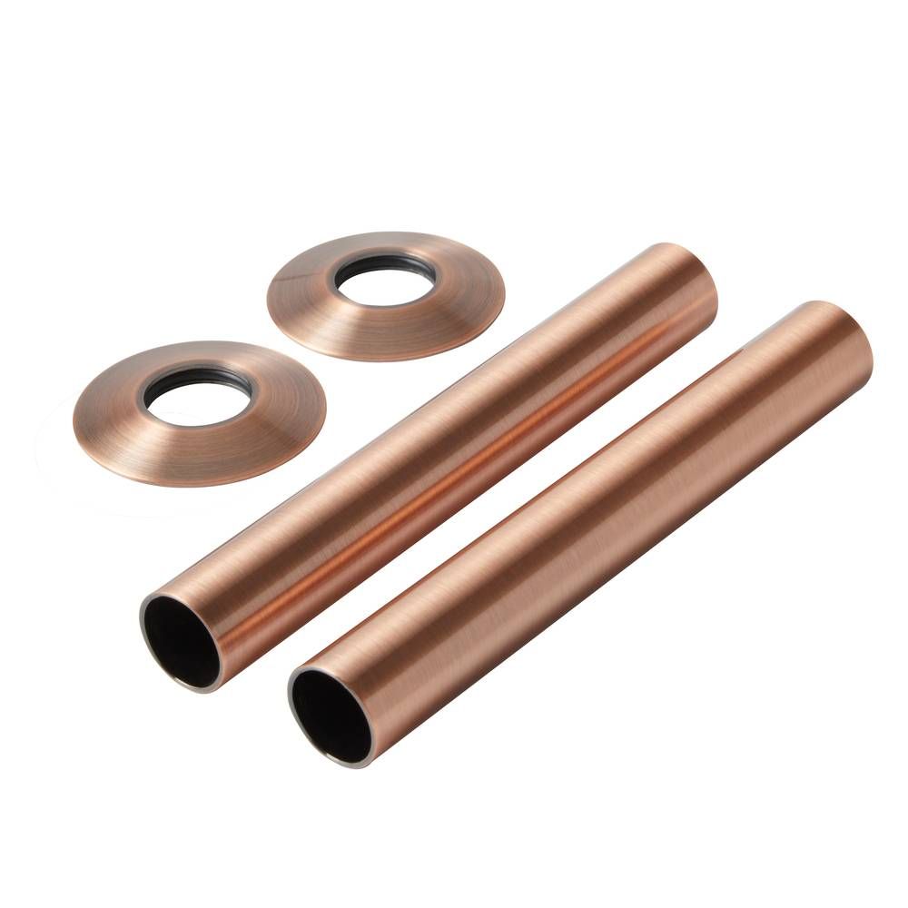 Milano - Antique Copper Radiator Pipe Sleeves