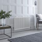 Milano Windsor - White Horizontal Traditional Column Radiator - 600mm x ...