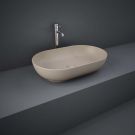 RAK Feeling - Matt Cappuccino Modern Oval Countertop Basin - 550mm x ...