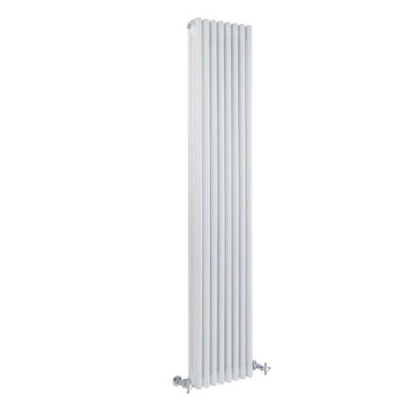 Milano Windsor - White Vertical Traditional Column Radiator - 1800mm x ...