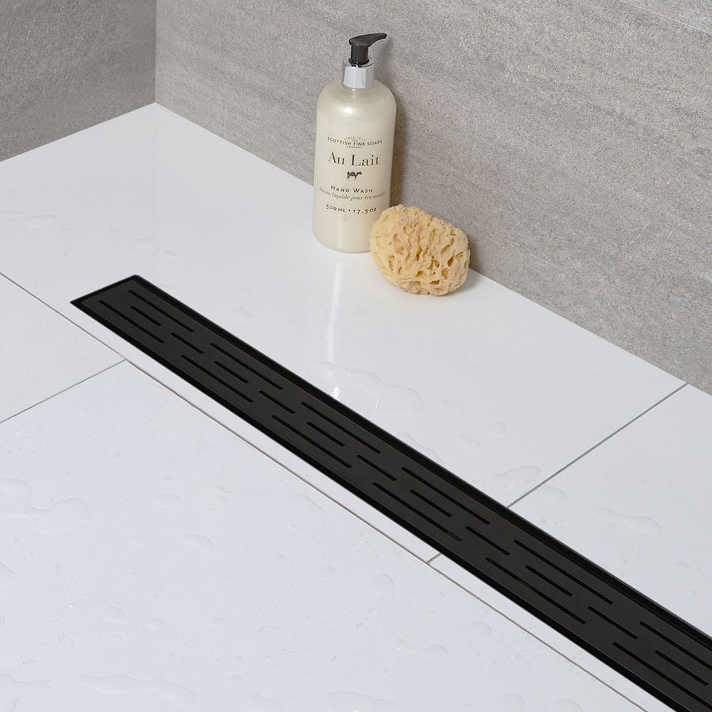 Milano – Linear Stainless Steel Shower Drain with Grate – Choice of ...