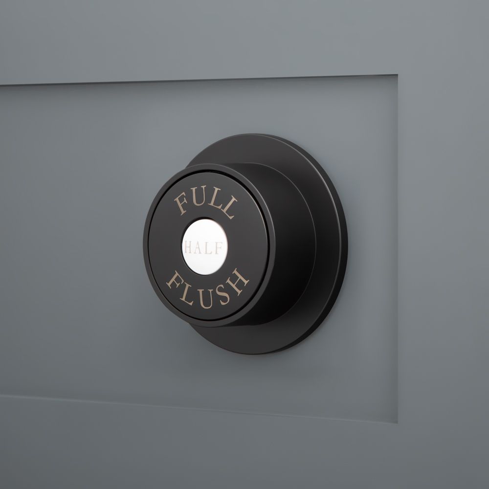 Milano – Traditional Round Flush Plate - Black