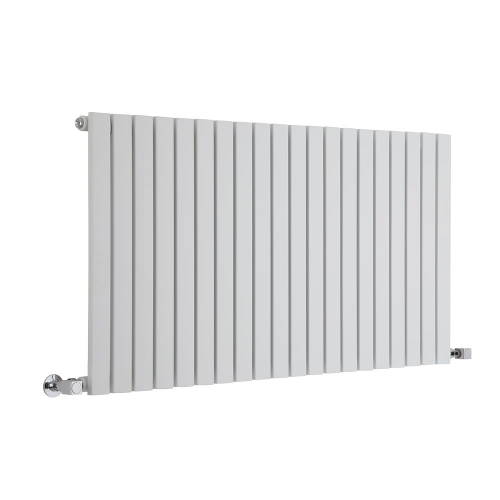 Milano Capri - White Flat Panel Horizontal Designer Radiator - 635mm x ...