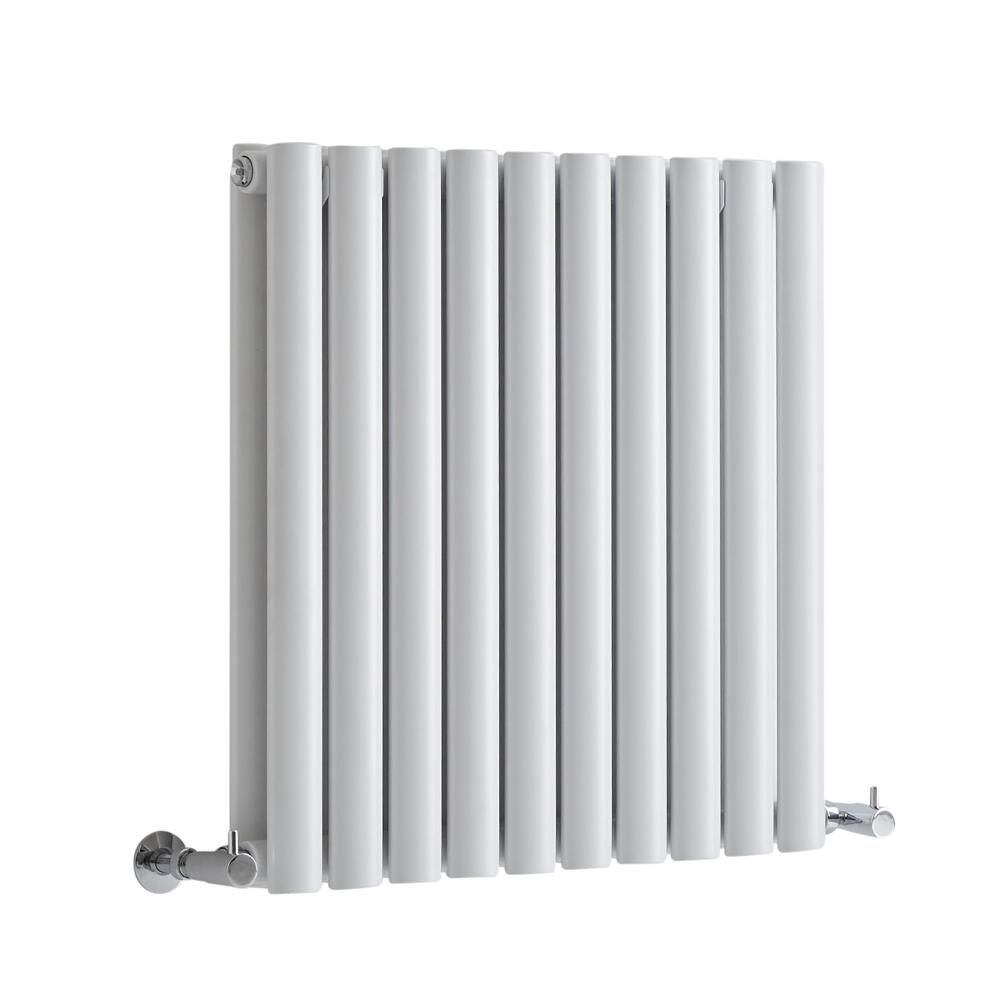 Milano Aruba - White Horizontal Designer Radiator - 600mm x 590mm ...