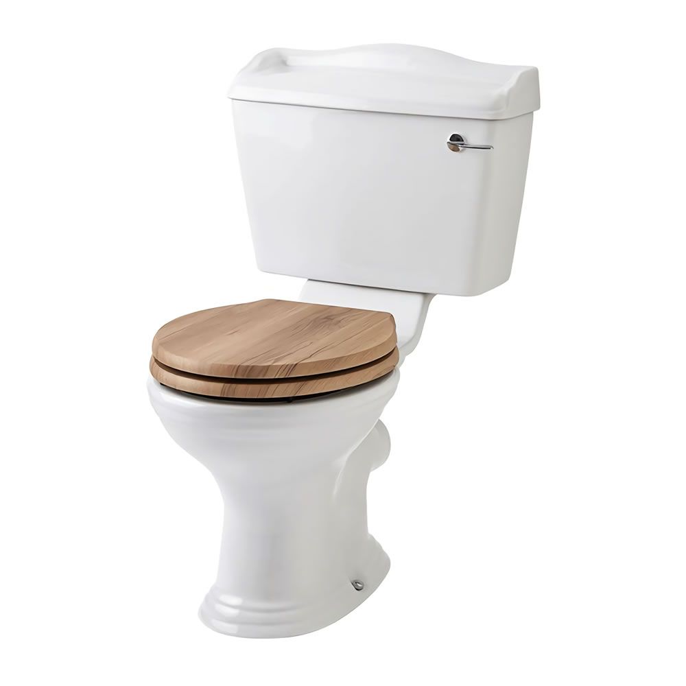 Milano Towneley - Traditional Close Coupled Toilet and Pedestal Basin Set