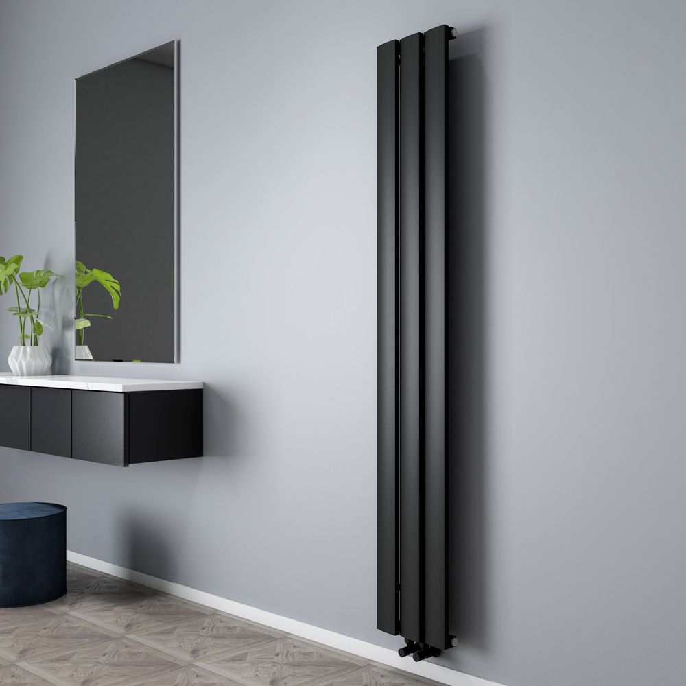 Milano Aris - Aluminium 1800mm Vertical Designer Radiator - Choice of ...