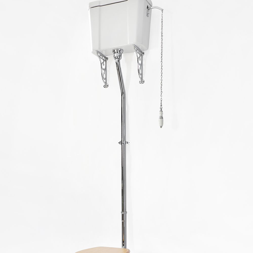 Milano Elizabeth - High Level Flush Pipe Kit - Chrome