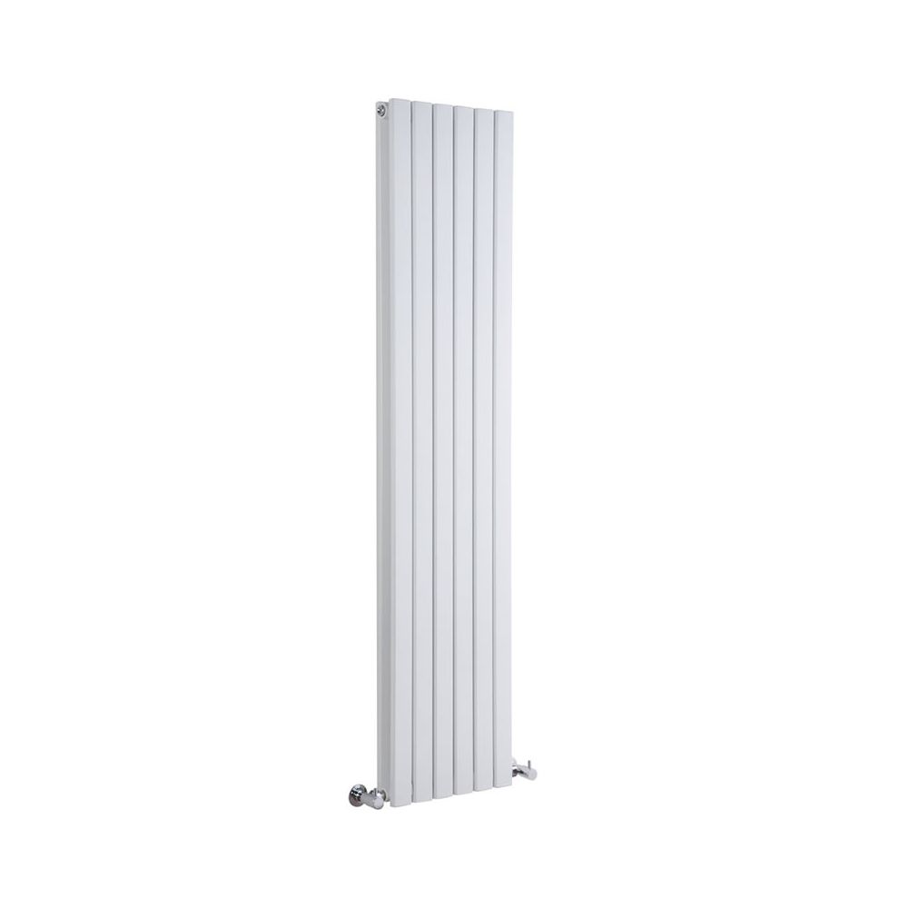 Milano Capri - White Flat Panel Vertical Designer Radiator - 1780mm x ...