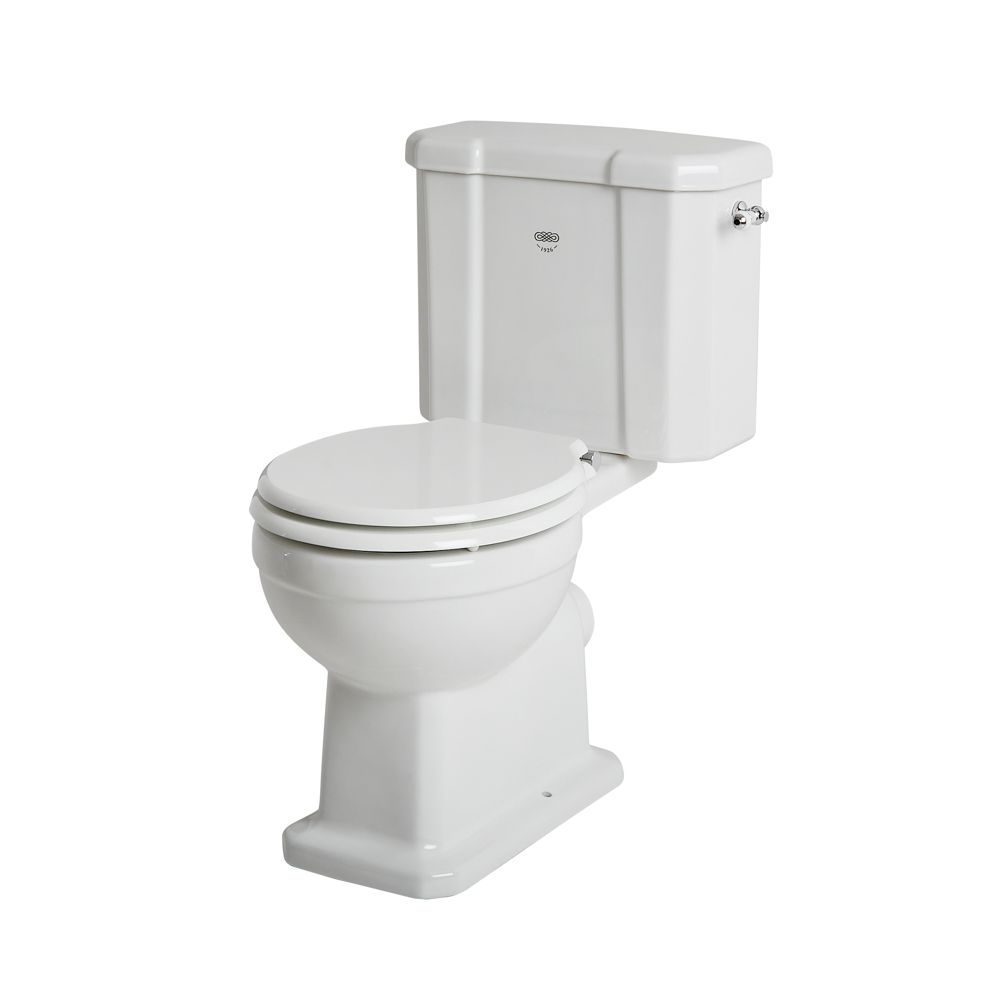 Milano Elizabeth - Traditional Close Coupled Toilet with Cistern and Soft Close Seat