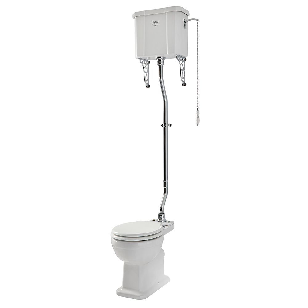 Milano Elizabeth - Traditional High Level Toilet with Cistern and Soft ...