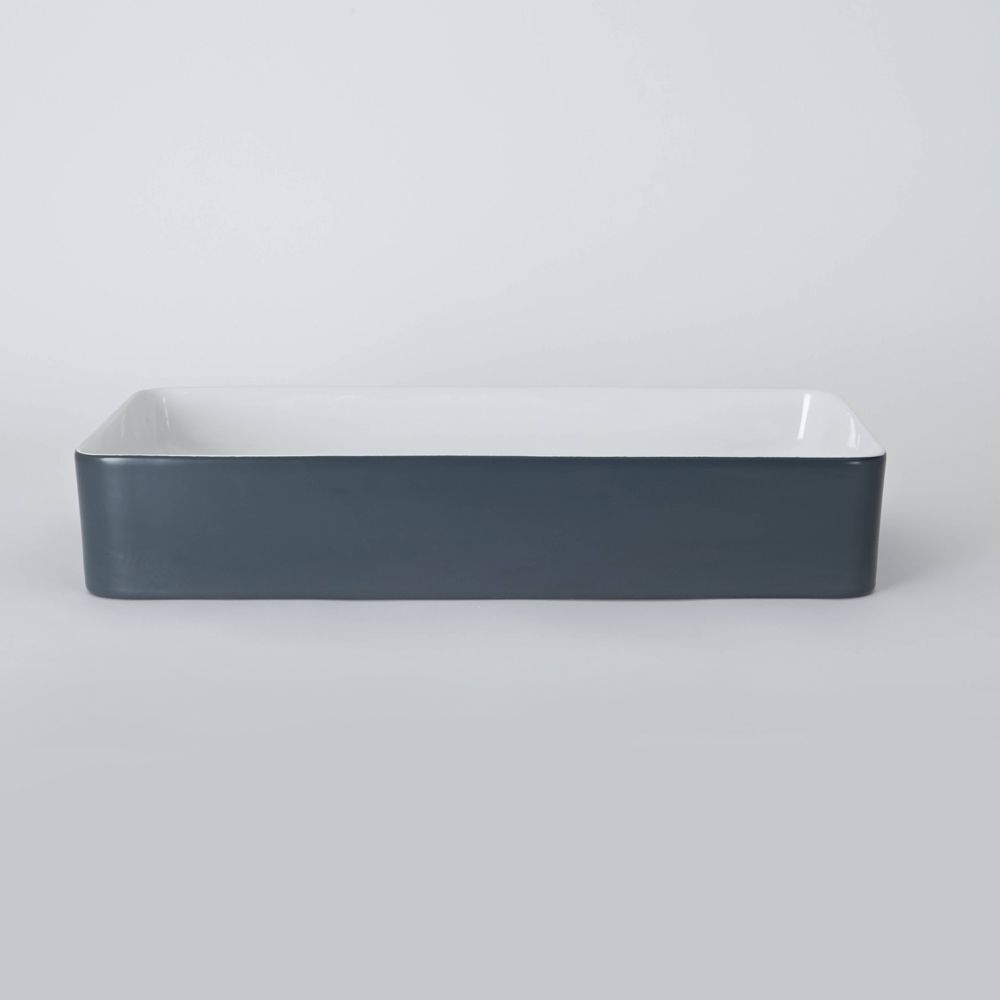 Milano Altcar - Stone Grey Modern Rectangular Countertop Basin - 600mm ...