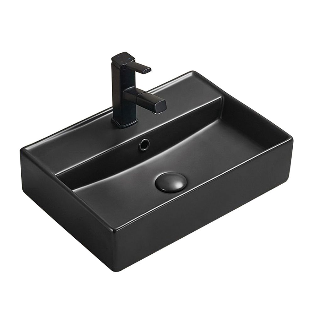 Milano Elements - Rectangular Wall Hung Basin - 500mm x 350mm (1 Tap ...