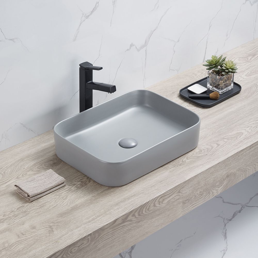 Milano Elements - Rectangular Countertop Basin - 505mm x 370mm (No Tap ...