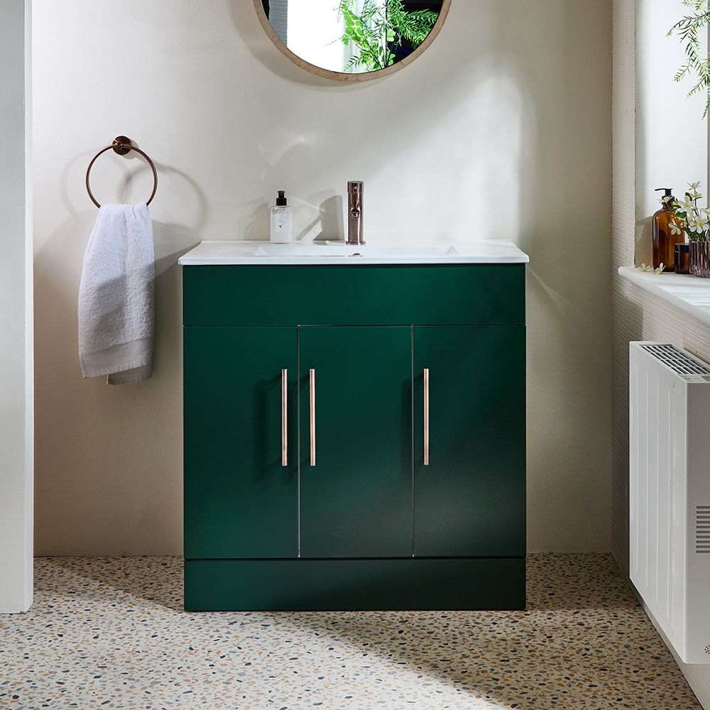 Milano Lurus - 810mm Modern Vanity Unit with Basin - Choice of Finish ...