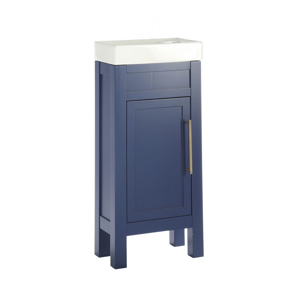 Milano Aston - 400mm Traditional Cloakroom Vanity Unit with Basin ...