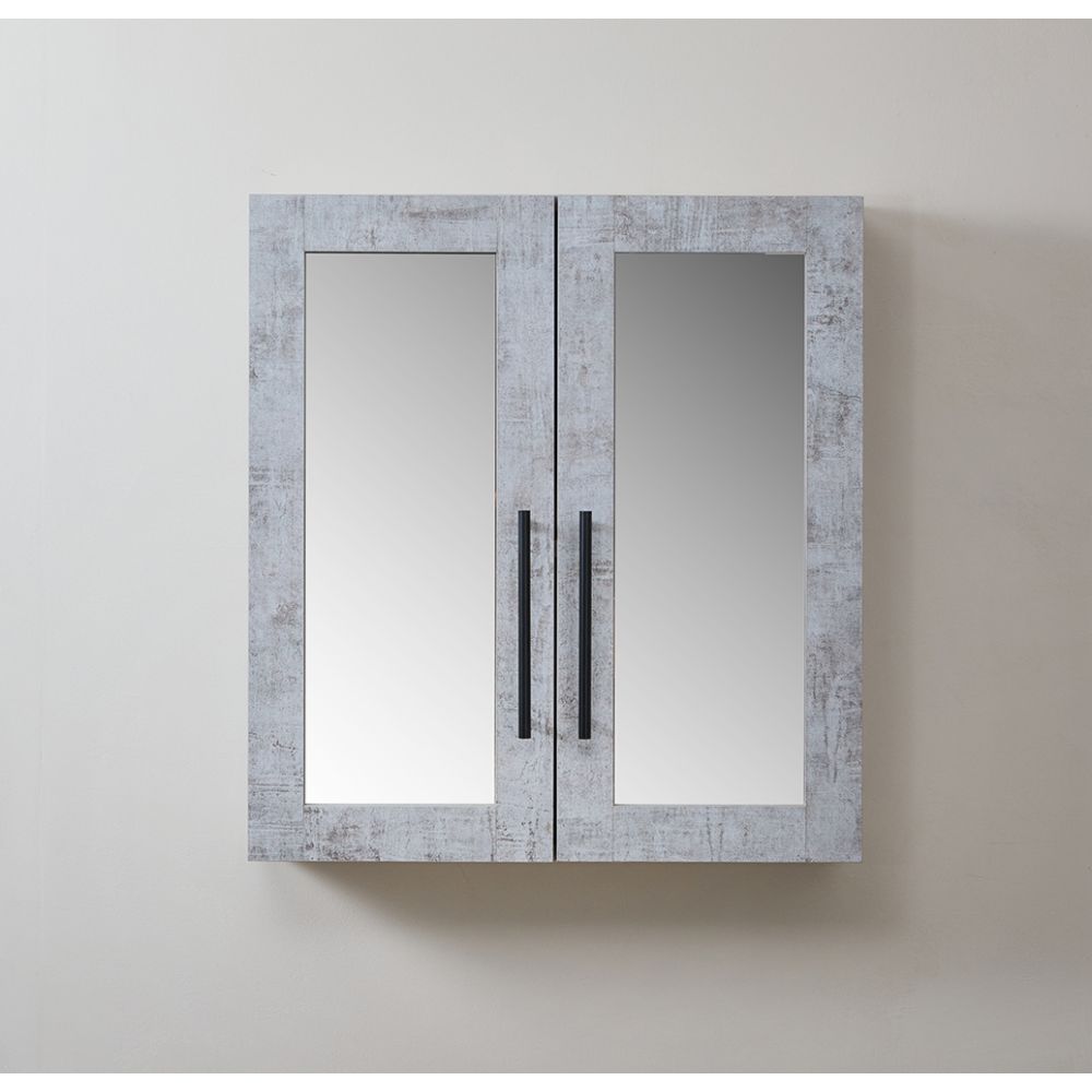 Milano Lurus - Modern Mirrored Cabinet - 600mm x 650mm - Choice of ...