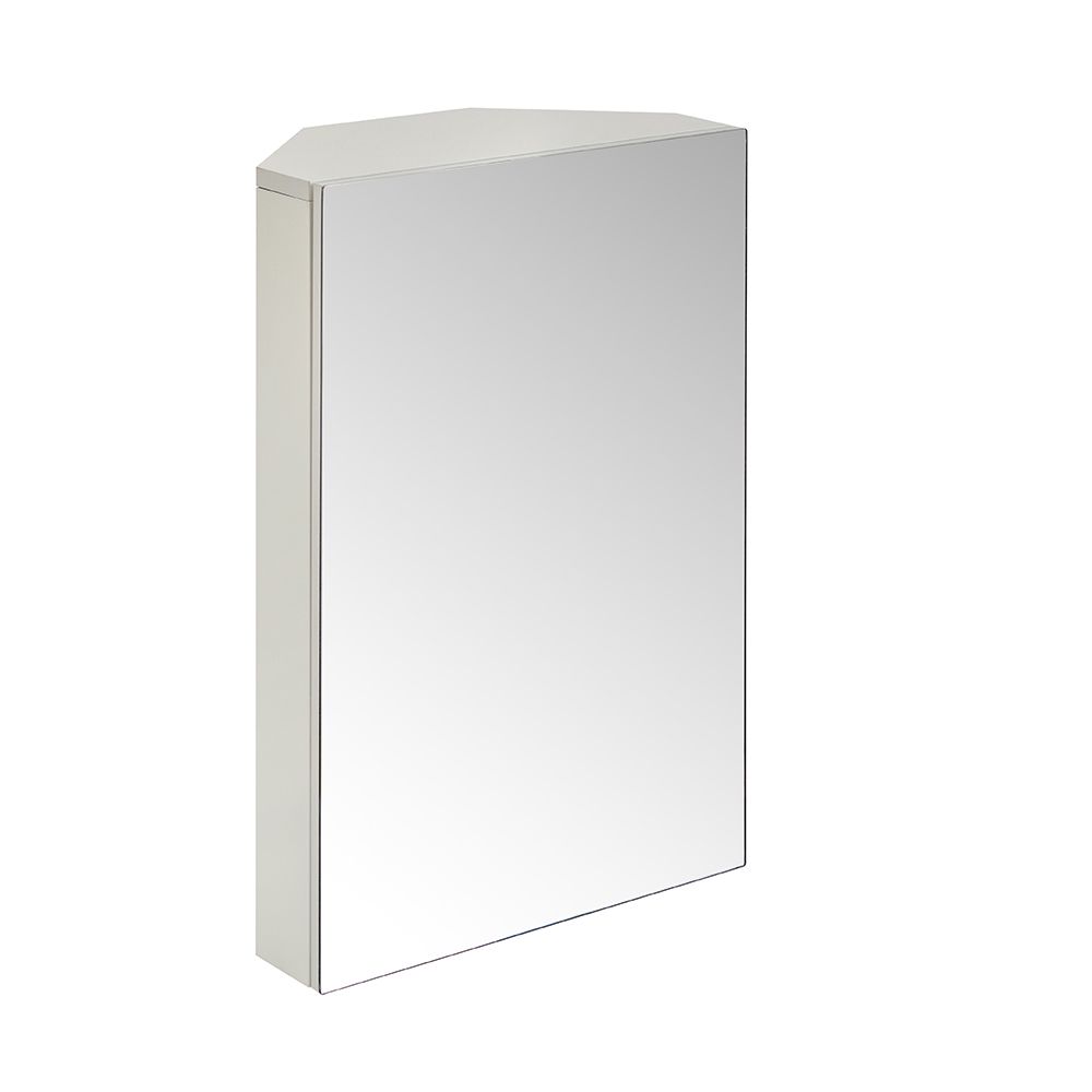 Milano Lurus - Modern Corner Mirrored Cabinet - 450mm x 650mm - Choice ...