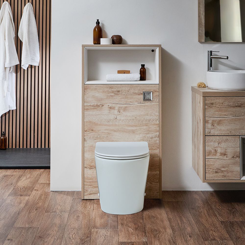 Milano Bexley - 600mm WC Unit with Colby Back to Wall Toilet - Choice ...