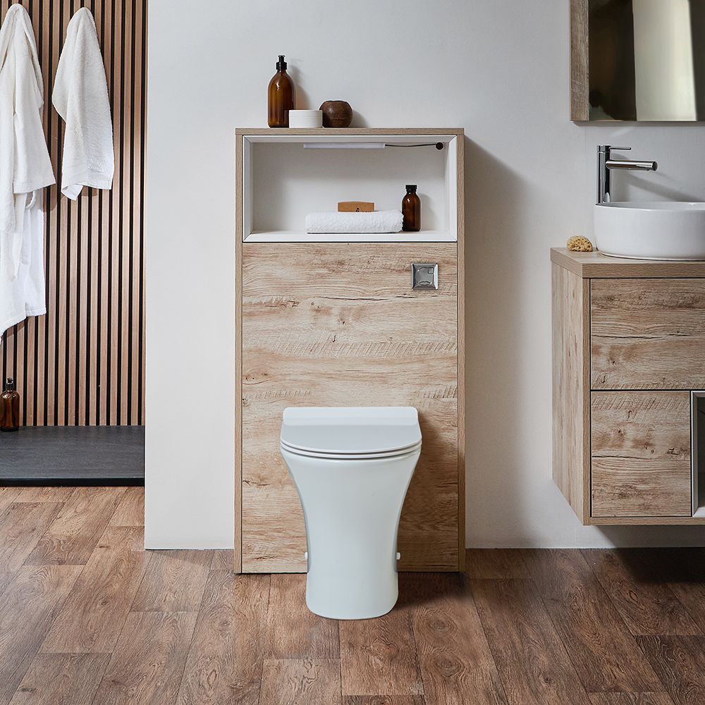 Milano Bexley - 600mm WC Unit with Marbury Back to Wall Toilet - Choice ...