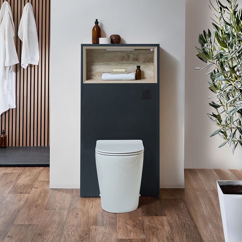 Milano Bexley - 600mm WC Unit with Brunswick Back to Wall Toilet ...