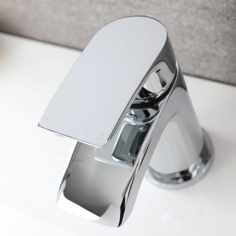 Milano Razor - Modern Mono Basin Mixer Tap - Chrome