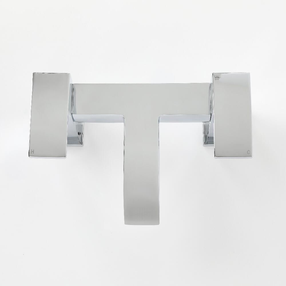 Milano Wick - Modern Deck Mounted Bath Filler Mixer Tap - Chrome