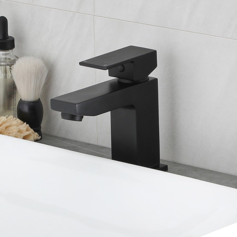 Milano - Modern Square Mono Basin Mixer Tap - Choice of Finish