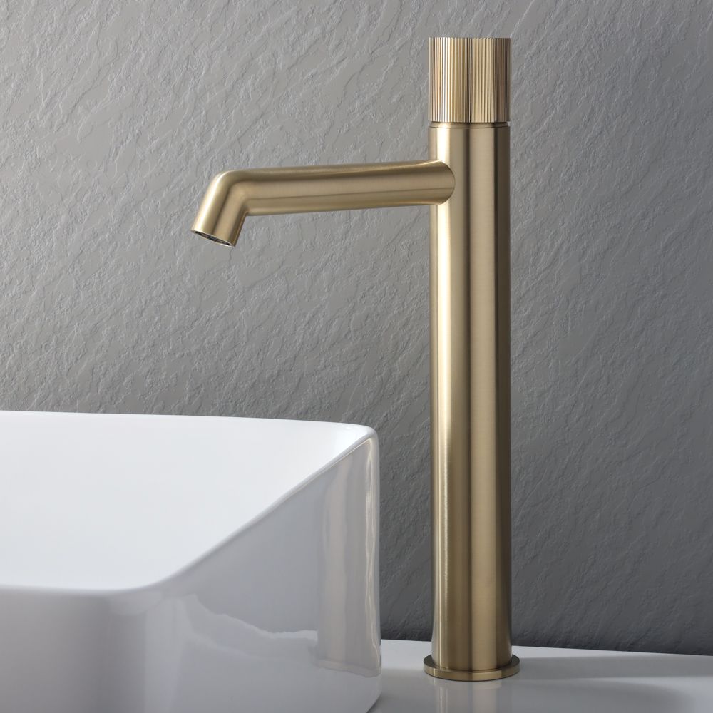 Milano Lune - Modern High Rise Mono Basin Mixer Tap - Choice of Finish
