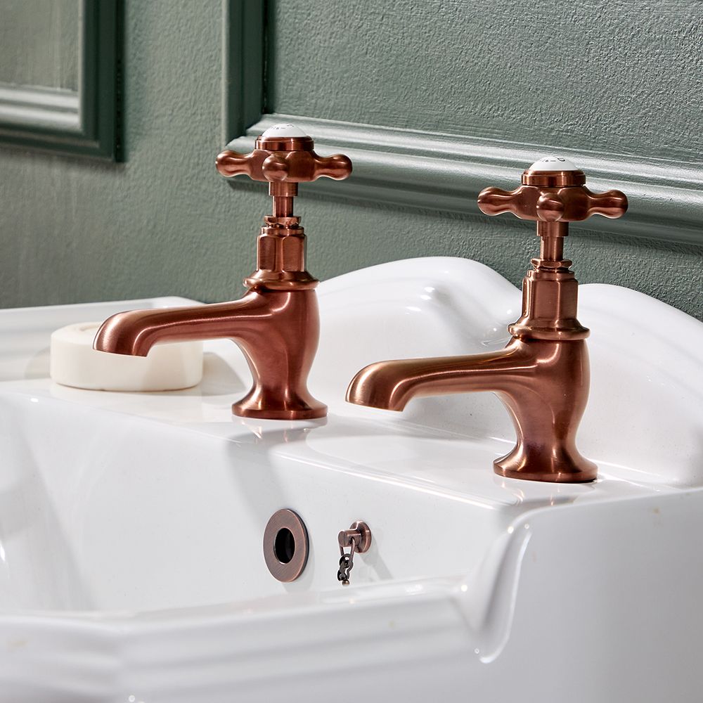 Milano Elizabeth - Traditional Crosshead Basin Pillar Taps - Choice of ...