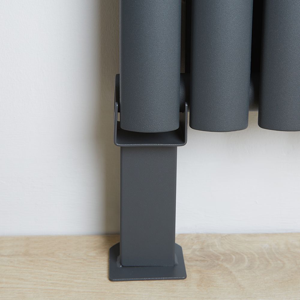 Milano - Anthracite Floor-Mounting Feet for Capri & Java Designer Radiators