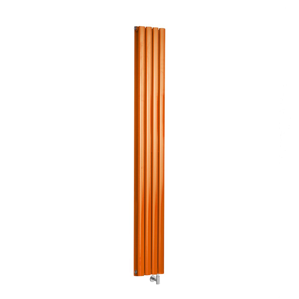 Milano Aruba Electric - Sunset Orange Vertical Designer Radiator ...