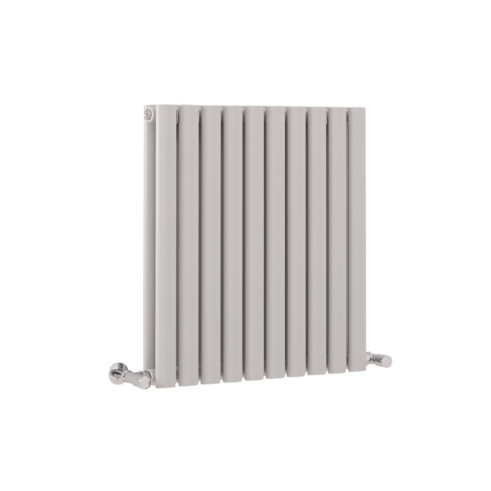 Milano Aruba - Light Grey Horizontal Designer Radiator - 635mm x 590mm ...