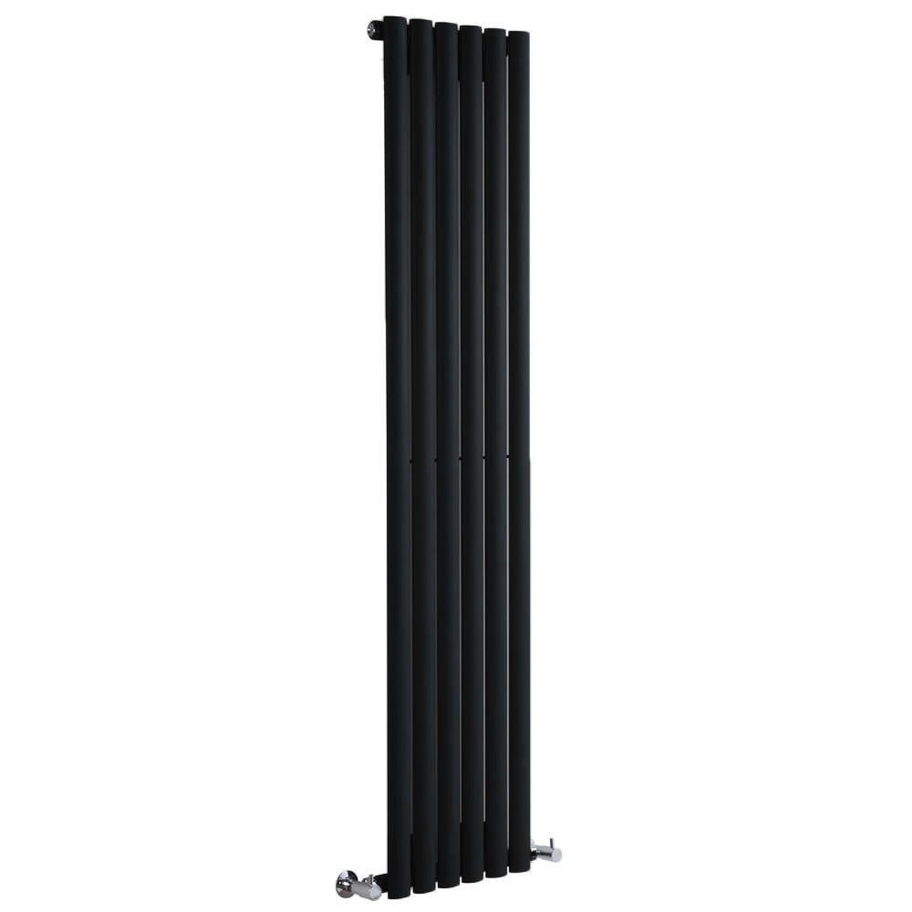Milano Aruba - Black Vertical Designer Radiator - 1600mm x 354mm ...