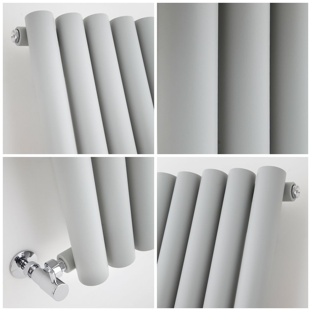 Milano Java - Silver Vertical Designer Radiator - Choice of Size