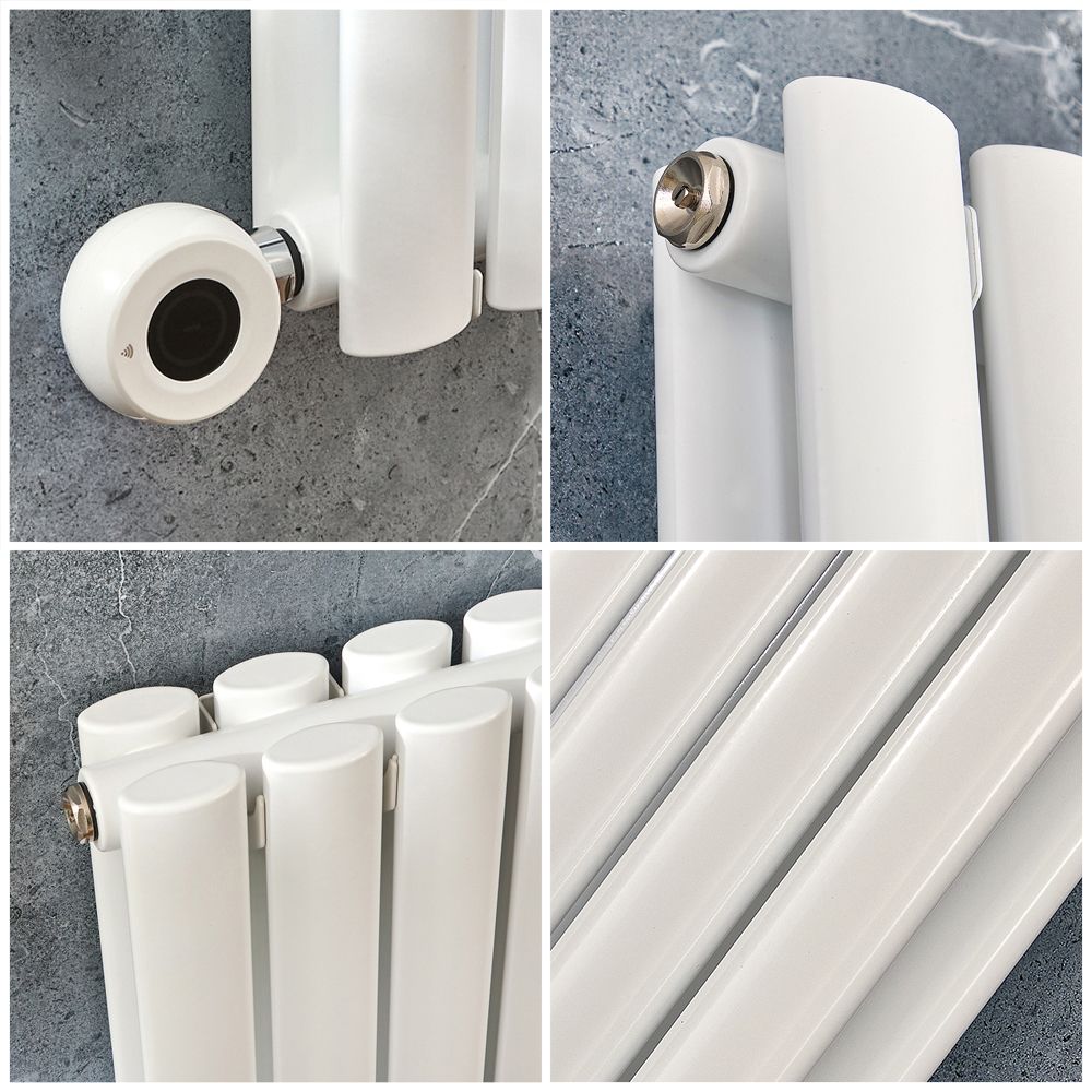 Milano x ECOSO Aruba - Electric White Horizontal Designer Radiator ...