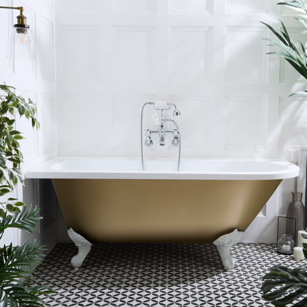 Milano Legend - Traditional Freestanding Corner Bath - 1685mm x 750mm ...