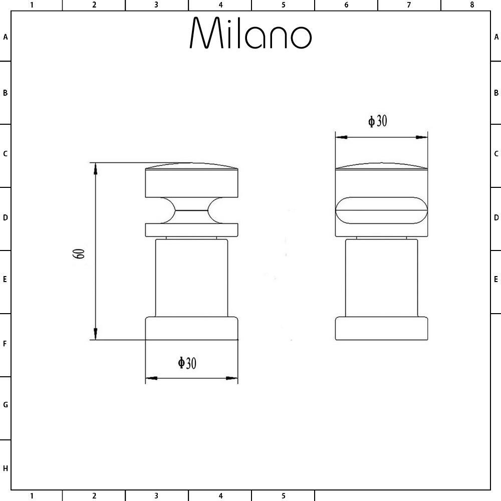 Milano Aruba - Anthracite Horizontal Radiator Brackets