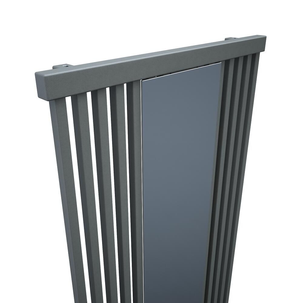 Terma Intra - Stone Vertical Designer Radiator With Mirror - 1700mm x ...